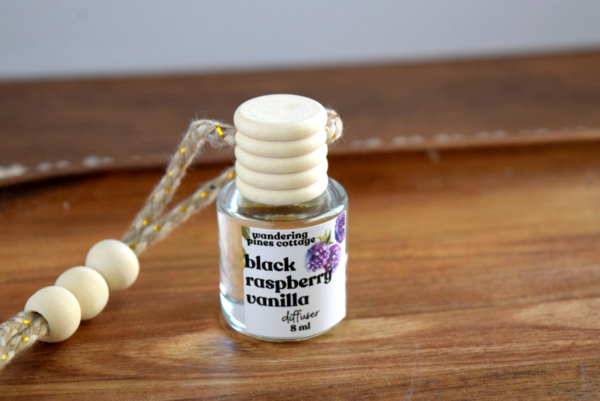 Black Raspberry Vanilla Hanging Car Diffuser – Wandering Pines Cottage