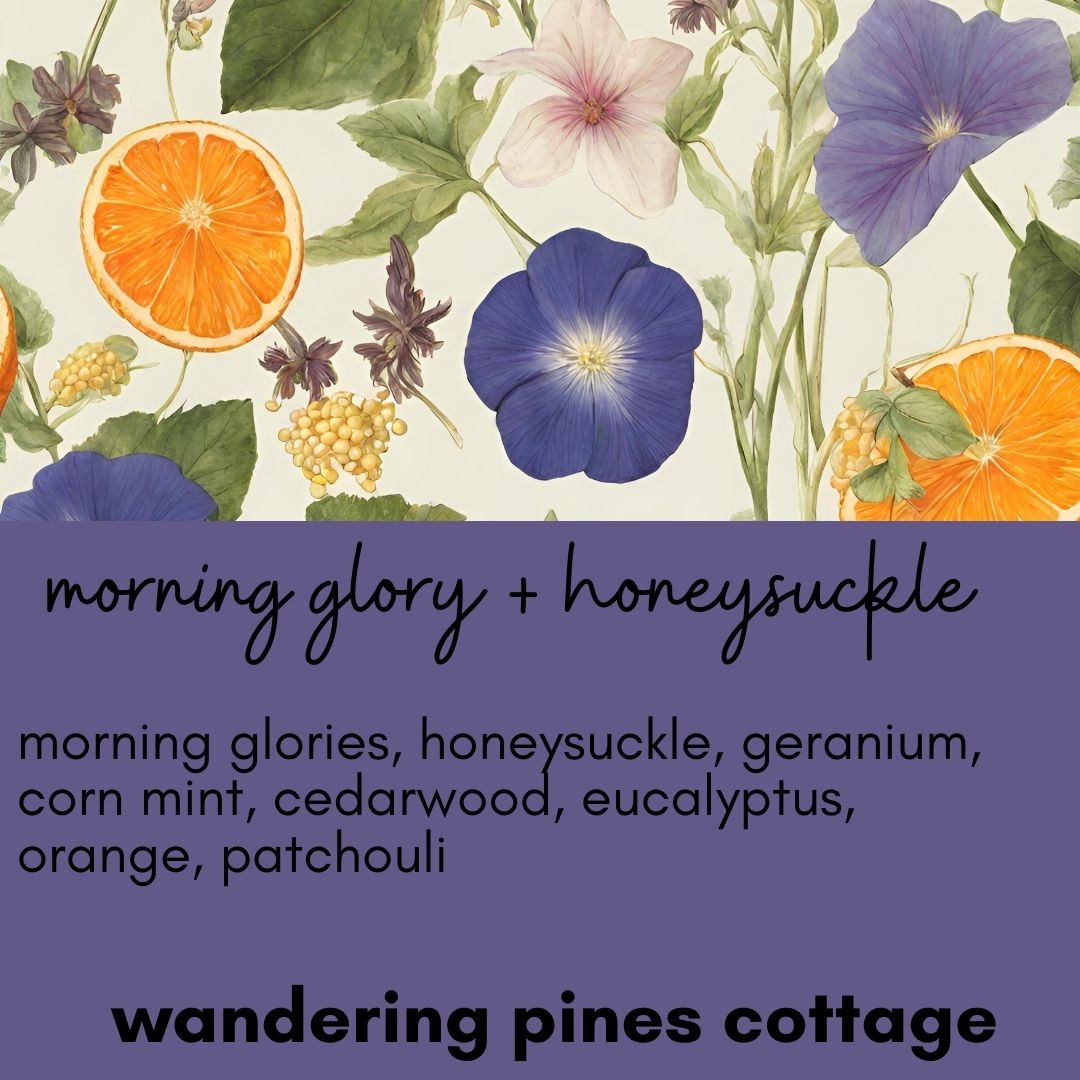 Morning Glory Honeysuckle Wax Melt – Wandering Pines Cottage